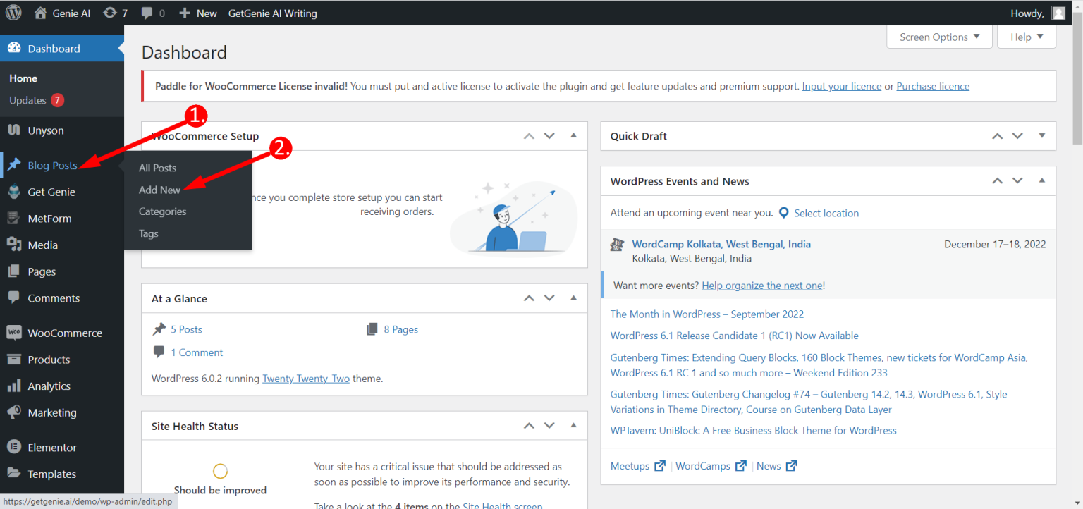 Como escrever um blog usando o assistente de blog GetGenie AI